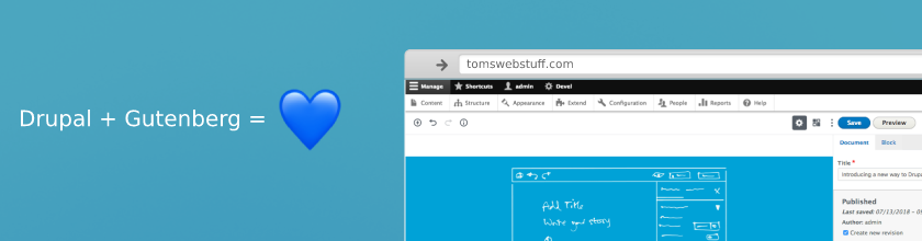 Getting started with Drupal and Gutenberg | Toms Web Stuff